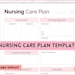 Nursing Care Plan Template, Printable Nursing Notes Assessment, Nursing ...