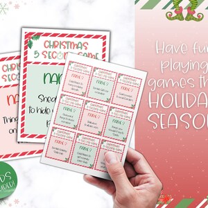 Christmas 5 Second Game, 99 Cards Included, Printable Christmas Party ...