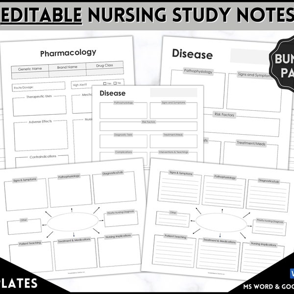 Nursing Student Drug Cards - Etsy
