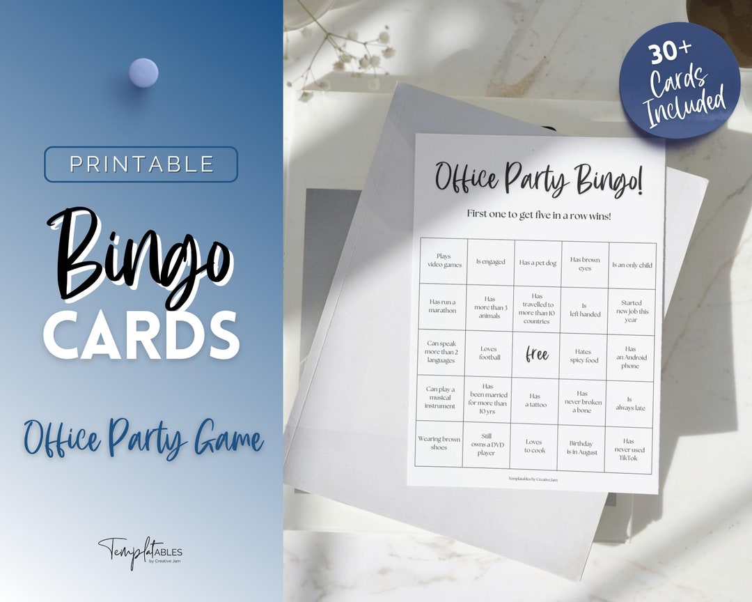Office Bingo, Office Party Games, Find the Guest Who, Icebreaker Game ...