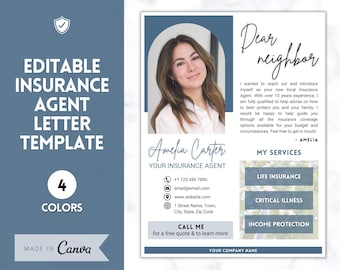 Insurance Broker Introduction Flyer Template, Life Insurance, Mortgage ...