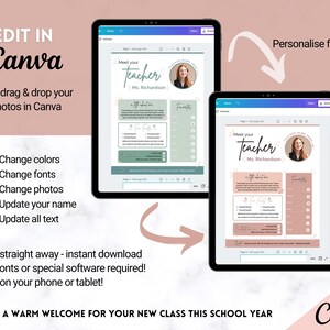 Meet the Teacher Template, Editable Meet Your Teacher Introduction ...