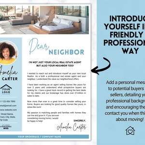 New Agent Introduction Letter Real Estate Agent Template - Etsy