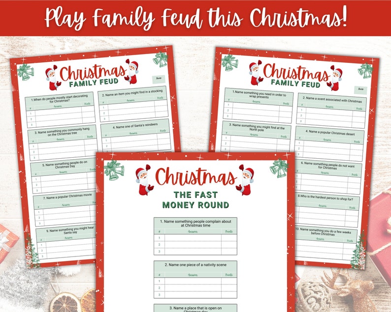 Holiday Party Games BUNDLE! 13 Christmas Game Printables! Fun Family ...