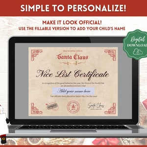 Santa Letter BUNDLE! Letter From Santa, Nice List Certificate, Letter ...