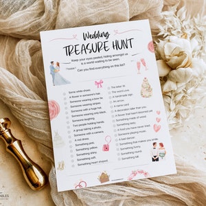 Kids Wedding Game, Scavenger Hunt for Kids, Wedding Table Games ...