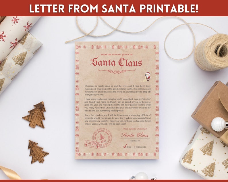 Santa Letter BUNDLE! Letter From Santa, Nice List Certificate, Letter ...
