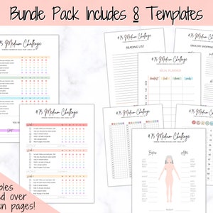 75 MEDIUM Challenge Tracker, 75medium Printable, 75medium, Easier 75 ...