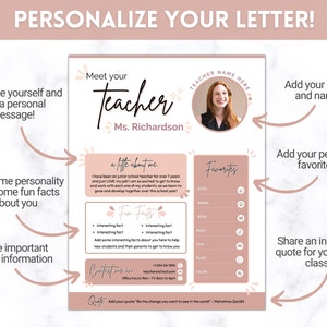 Meet the Teacher Template, Editable Meet Your Teacher Introduction ...