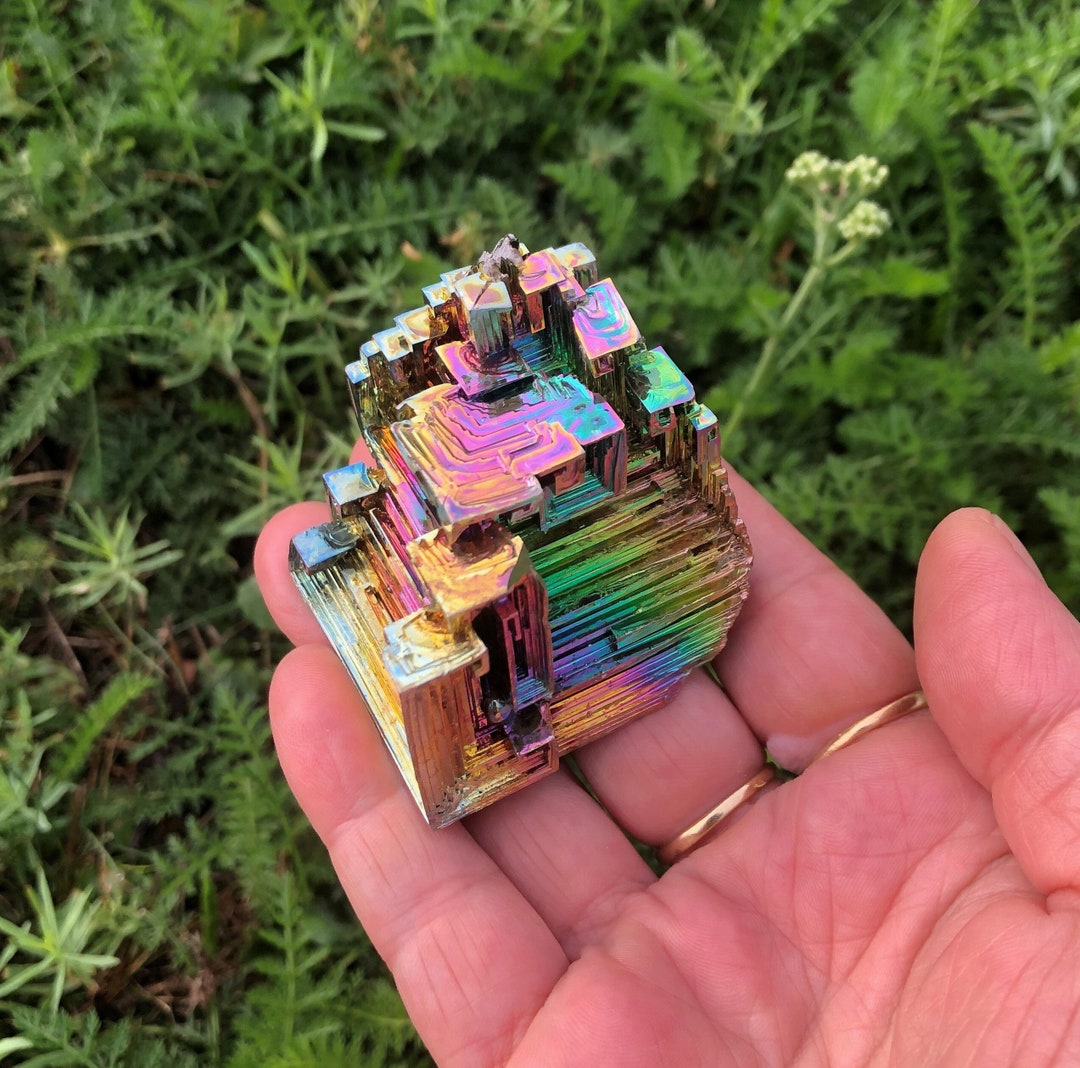 Bismuth Metallic Rainbow Crystal 210.35 Grams - Etsy