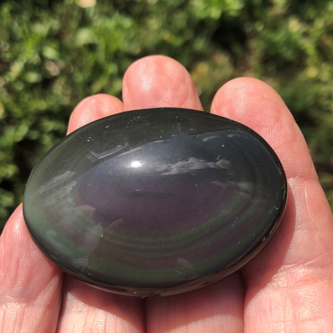 Rainbow Celestial Eye Obsidian Pebble 32 Grams - Etsy UK