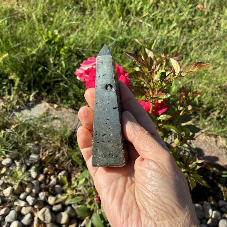Pyrite Obelisk Tower, 242 Grams - Etsy