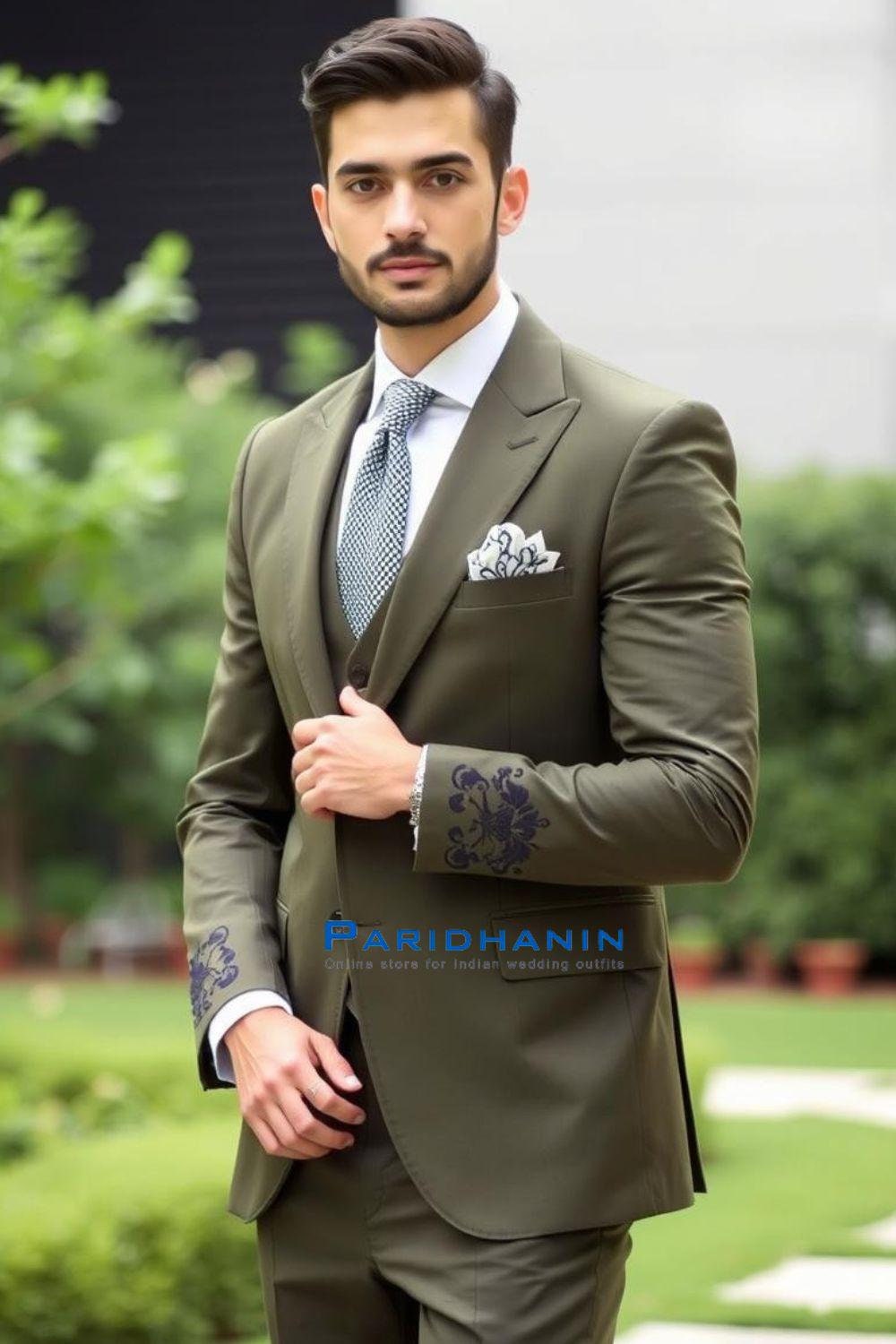 Olive green wedding tux 60 photos - Astyledwedding.com