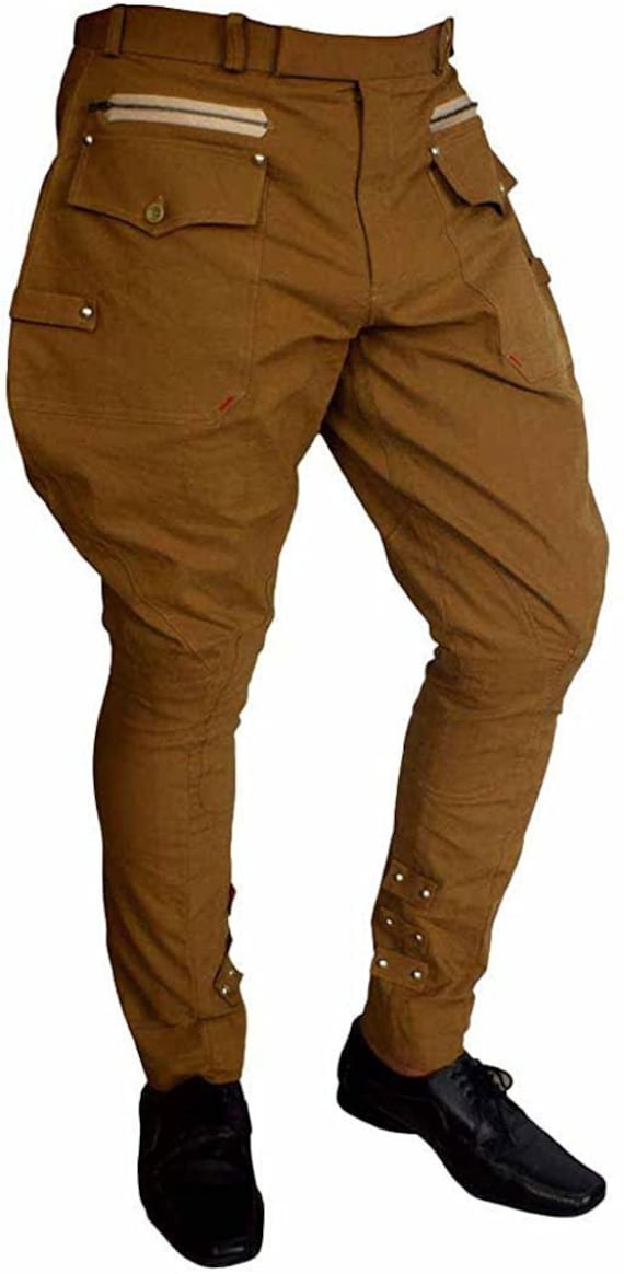 Dark Tan Flair-hip Riding Breeches for Men and Women | Etsy