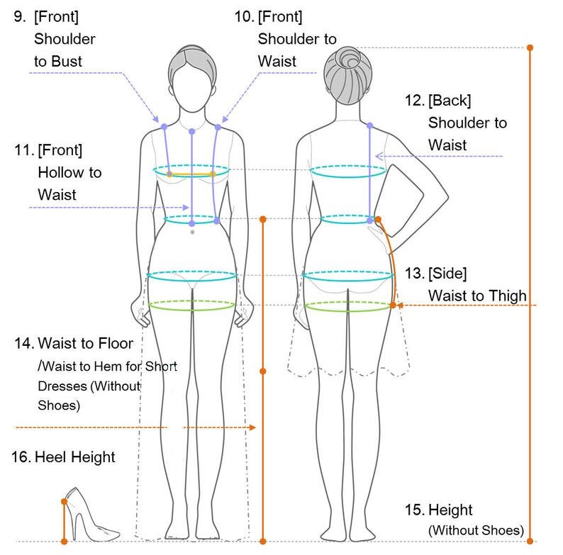 Wedding Dress / Measuring Guide / How to Take Measurements. - Etsy