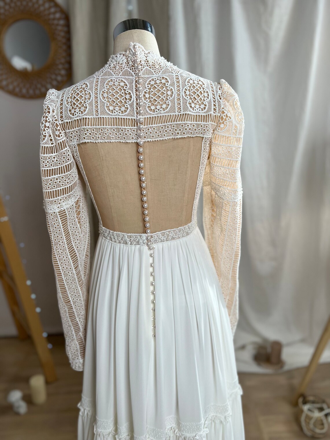 Summer Wedding Dress Deep Plunge Neckline Wedding Dress - Etsy
