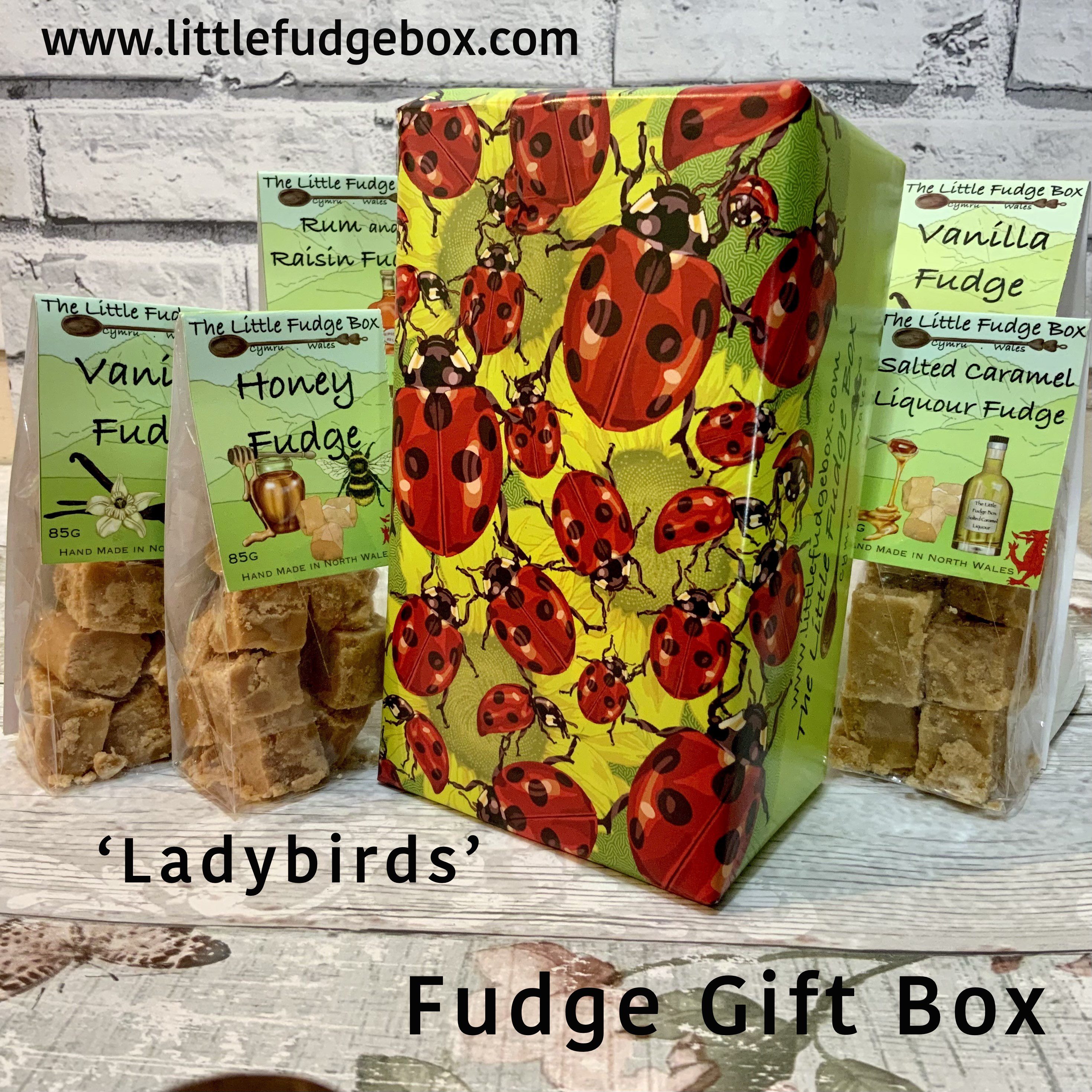 Fudge Gift Box ladybirds Personalised 5 Flavours Handmade - Etsy Canada