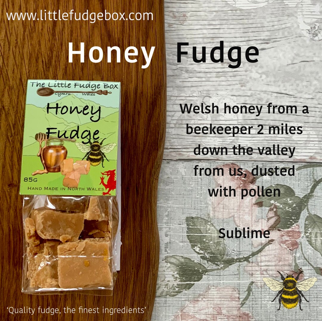 Honey Fudge Handmade Welsh Gluten Free Vegetarian Palm Oil Free Local ...