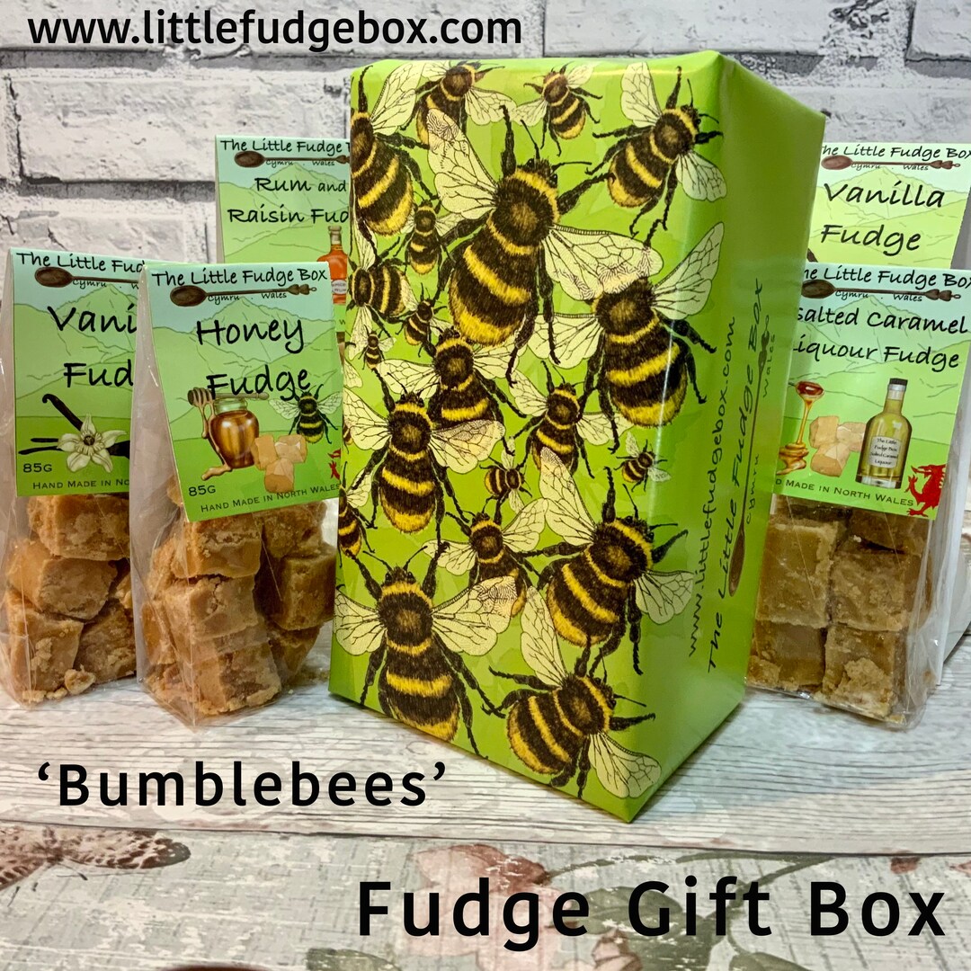 Fudge Gift Box Bumblebee Personalised 5 flavours mothers day gift ...