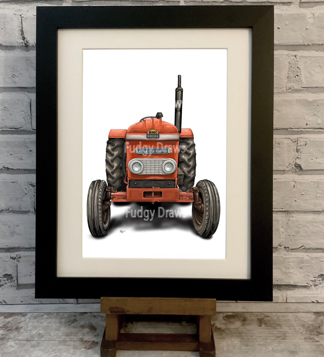 Nuffield 3/45 Vintage Tractor Wall Art Framed Print Farm - Etsy
