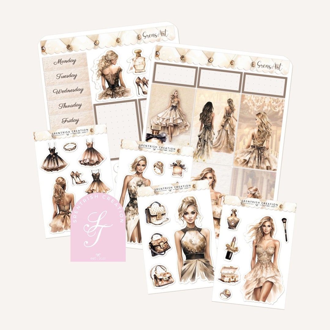 Glamourous ; Full Version; All in One; Digital Printable Planner ...