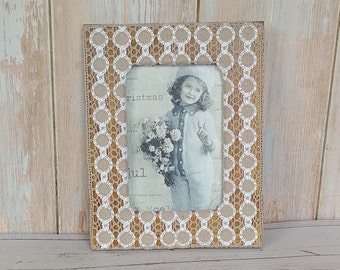 Wooden Photo Frame Decoupage Floral | Etsy