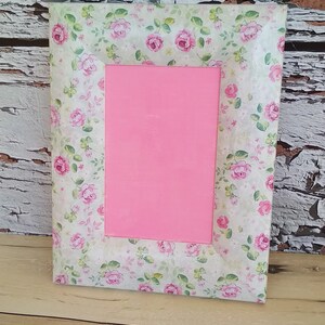 Wooden Photo Frame Decoupage Floral - Etsy