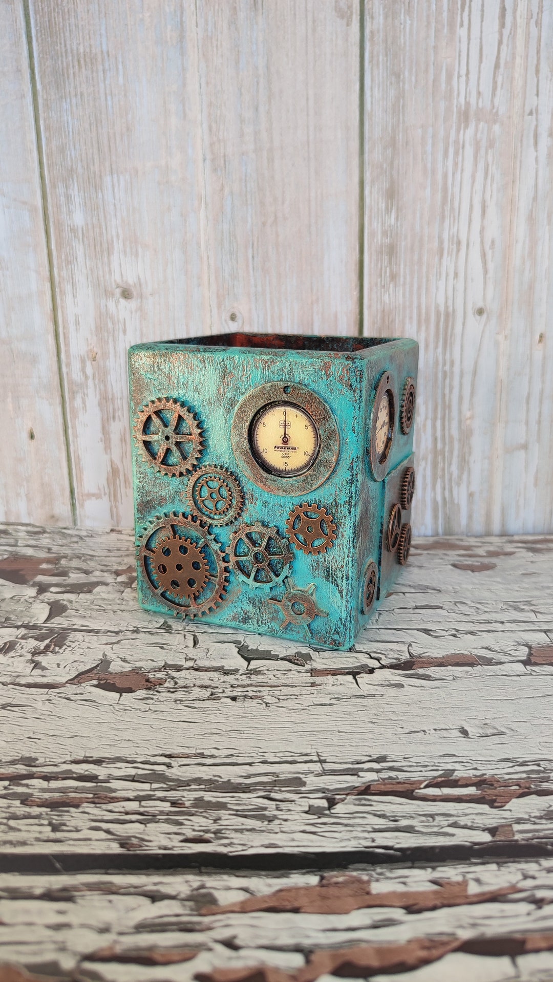 Dieselpunk Style Box - Etsy