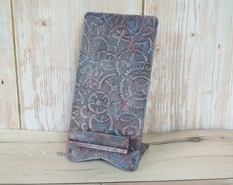 Steampunk Styled Cell Phone Stand, Lovecraft Themed Tablet Holder, Call ...