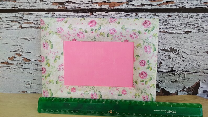 Wooden Photo Frame Decoupage Floral - Etsy