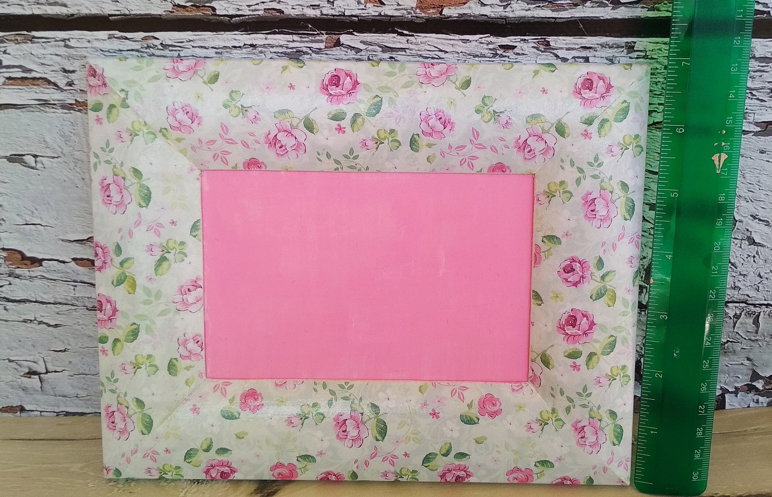 Wooden Photo Frame Decoupage Floral - Etsy