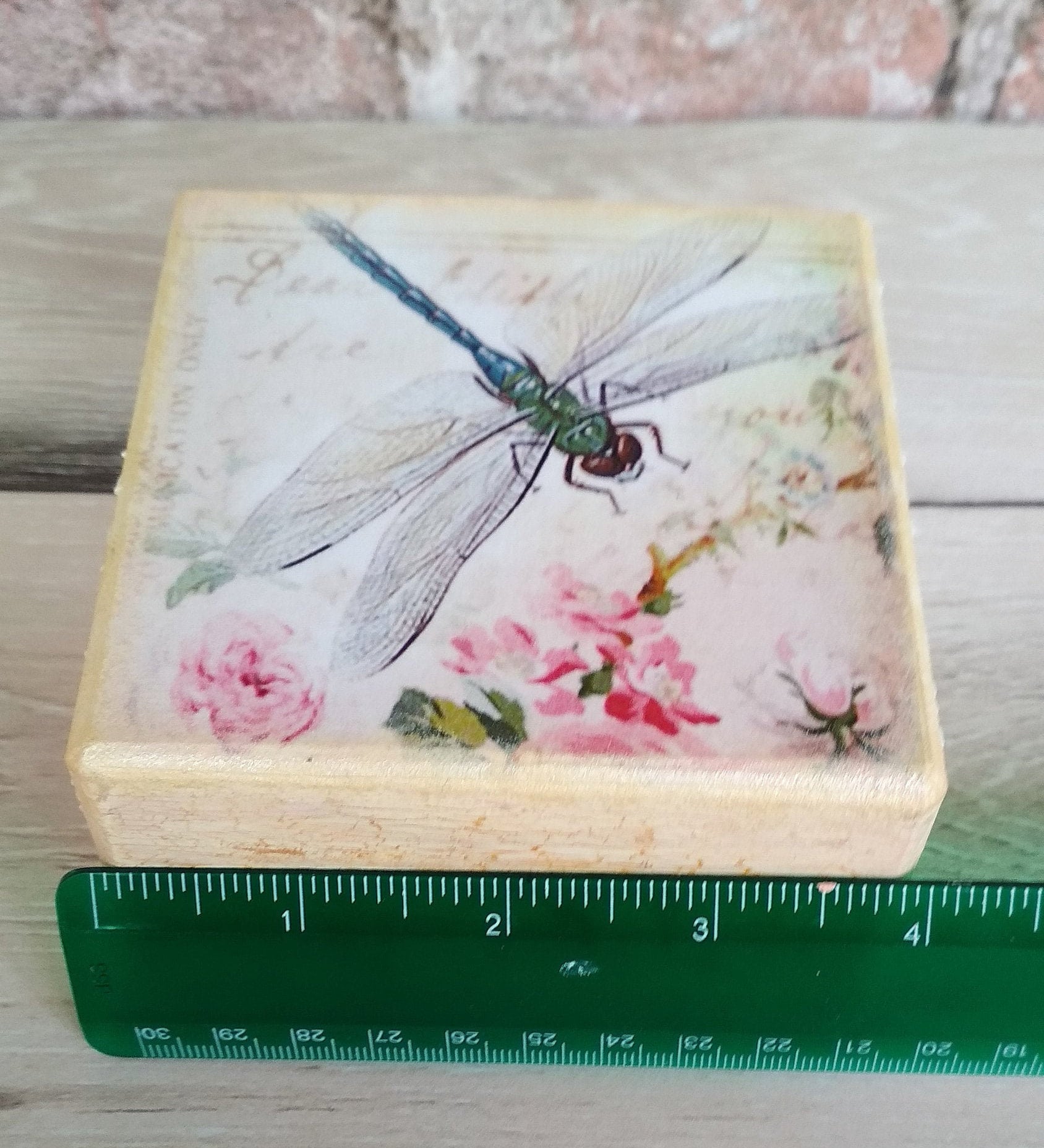 Dragonfly Pencils Box Handmade Decoupage - Etsy