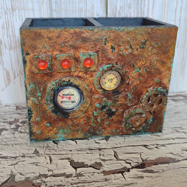 Handmade Wooden Industrial Rust Box - Etsy