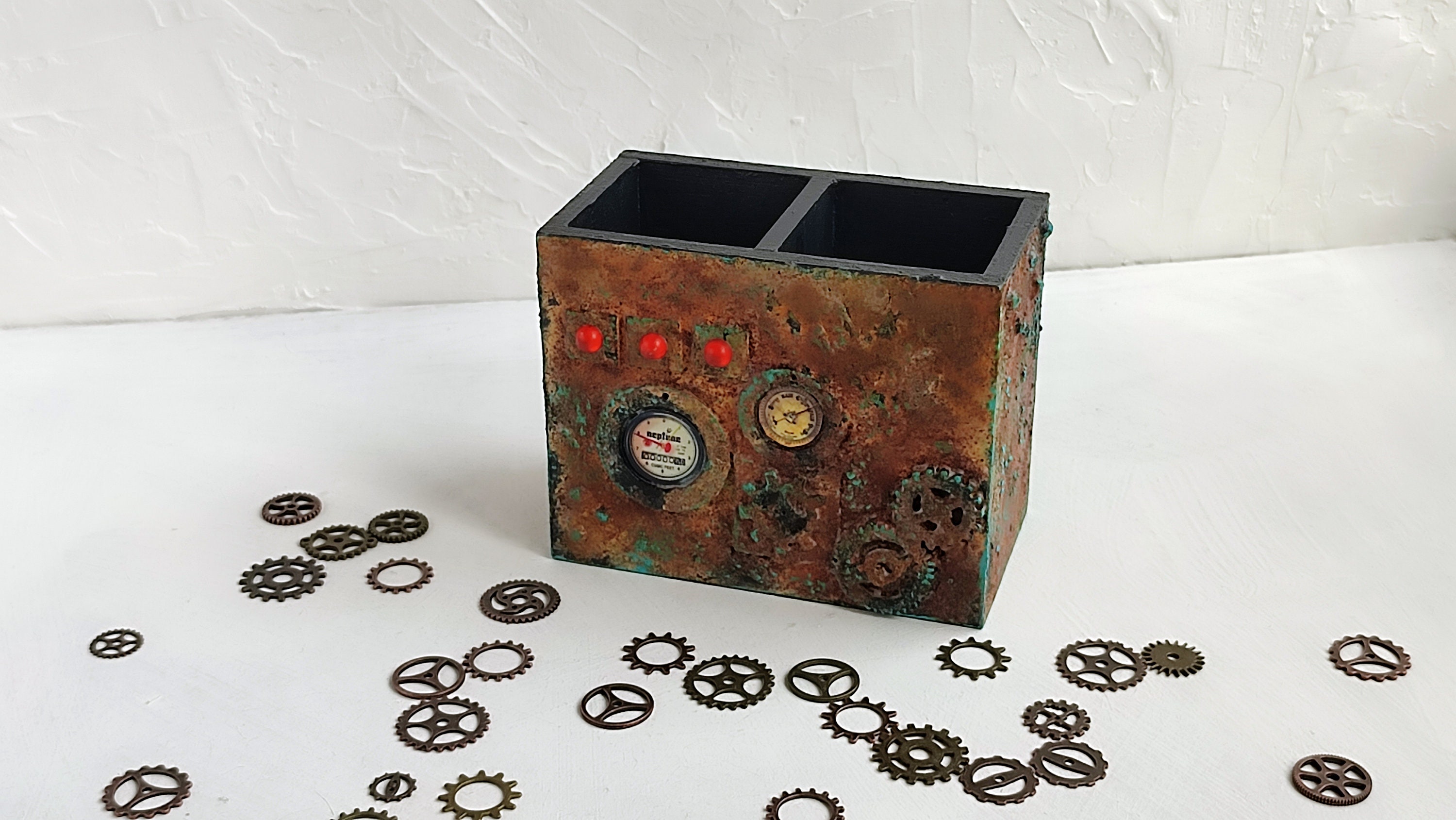 Handmade Wooden Industrial Rust Box - Etsy