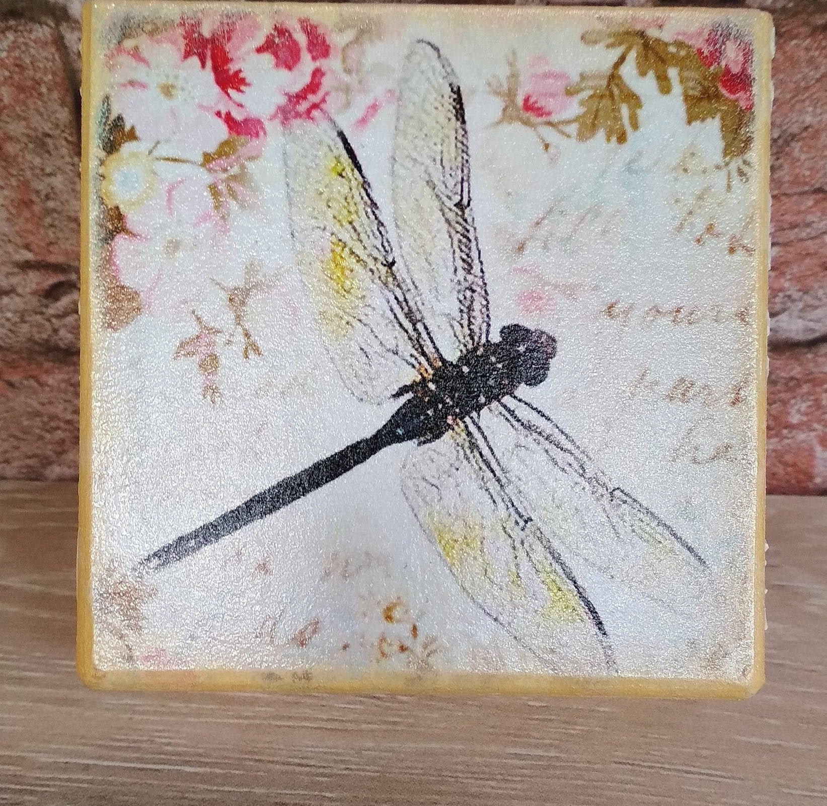 Dragonfly Pencils Box Handmade Decoupage - Etsy