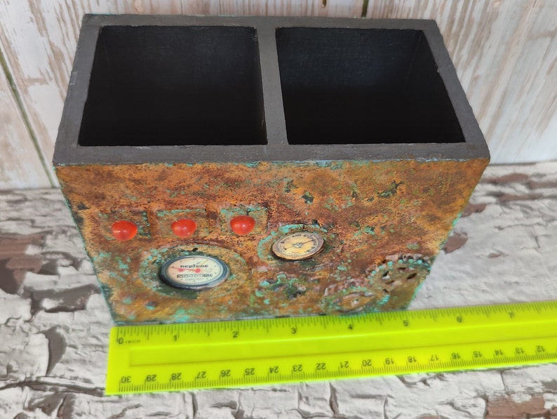 Handmade Wooden Industrial Rust Box - Etsy