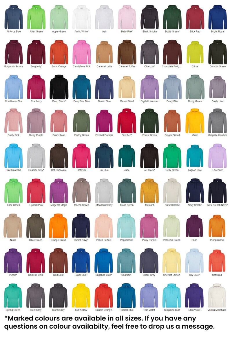 Custom Printed Unisex Hoodie | Your Logo or Text Personalised Gift ...