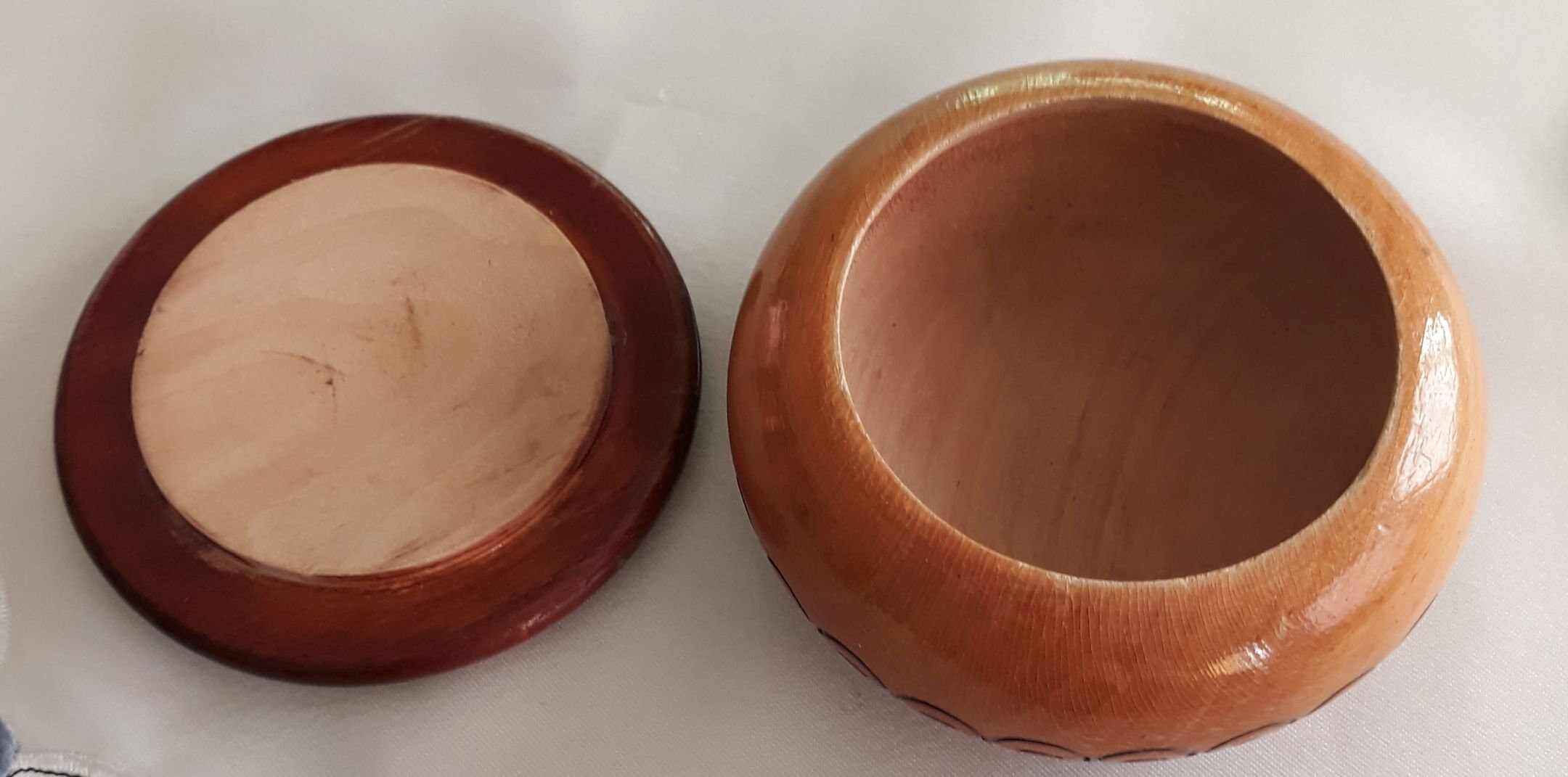 Vintage 70s Wooden Box With Lid,handmade Wooden Box,hand Carved Painted ...