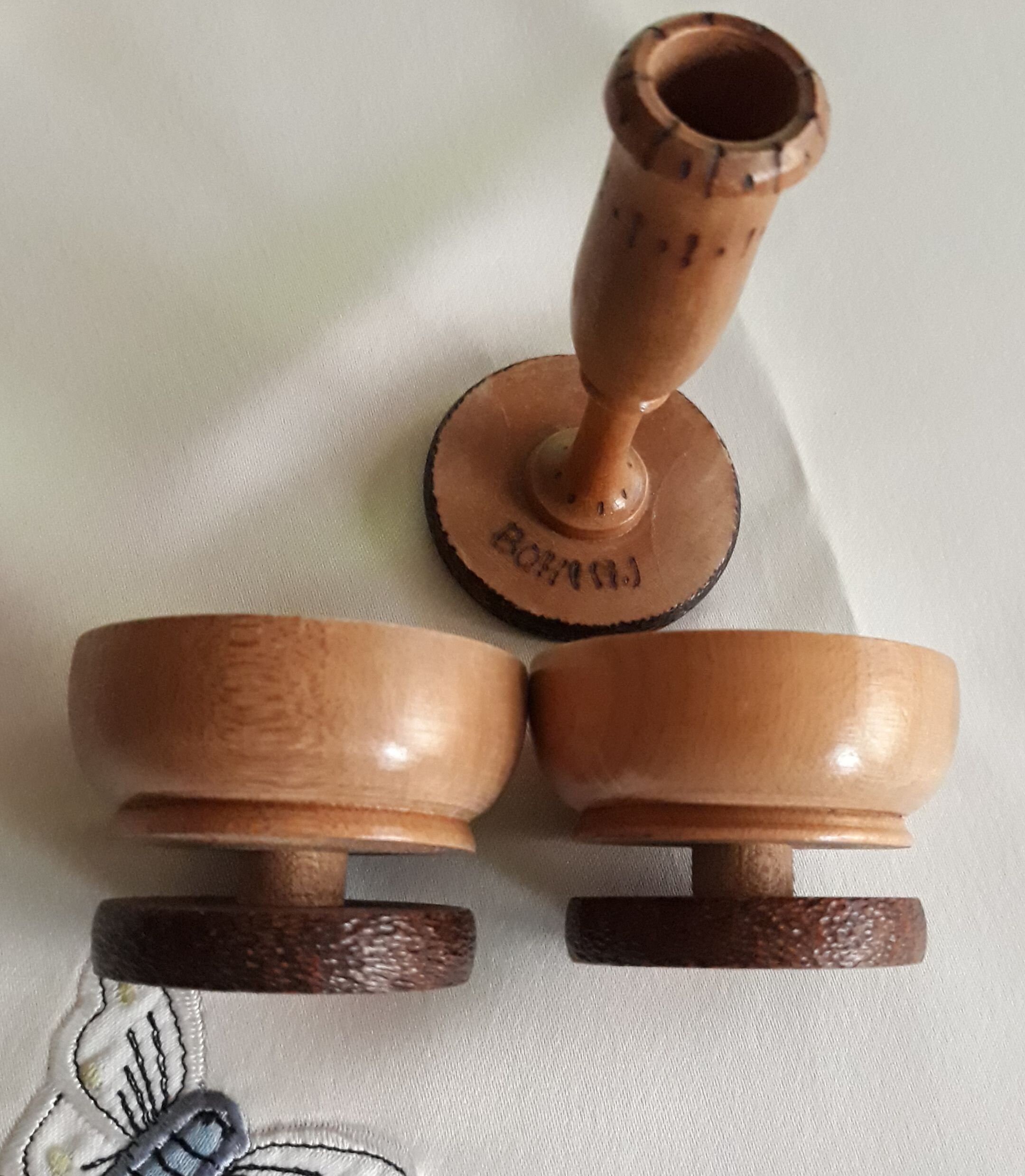 Vintage 80s Wooden Stand for Spices,vintage Wooden Salt Pepper Holder ...