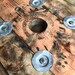 Upcycled Vintage Milk Churn Table Using Sanded Cable Drum Top for the ...
