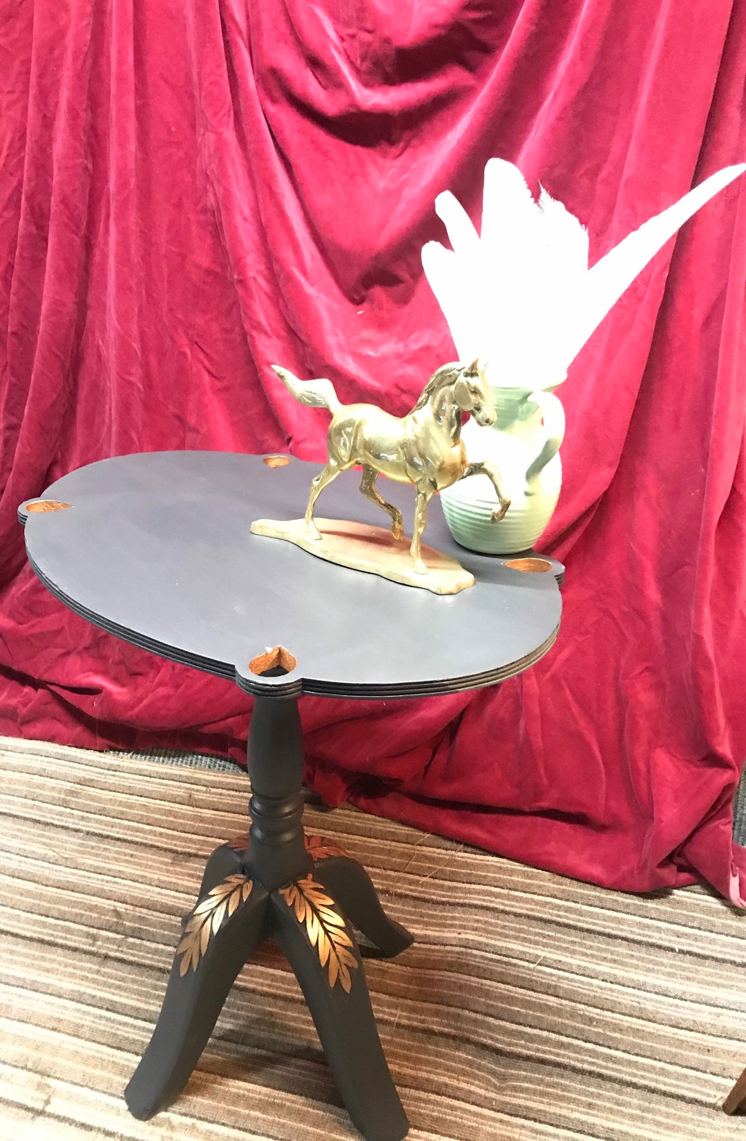 Side Table in Fusion Hand Painted - Etsy