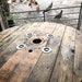 Upcycled Vintage Milk Churn Table Using Sanded Cable Drum Top for the ...