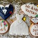 Wedding cookies Personalised Wedding Biscuits wedding | Etsy