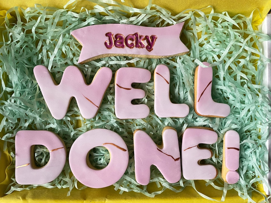 WELL DONE Gifts. Well Done Biscuits. Well Done Cookies. New Job Gift ...