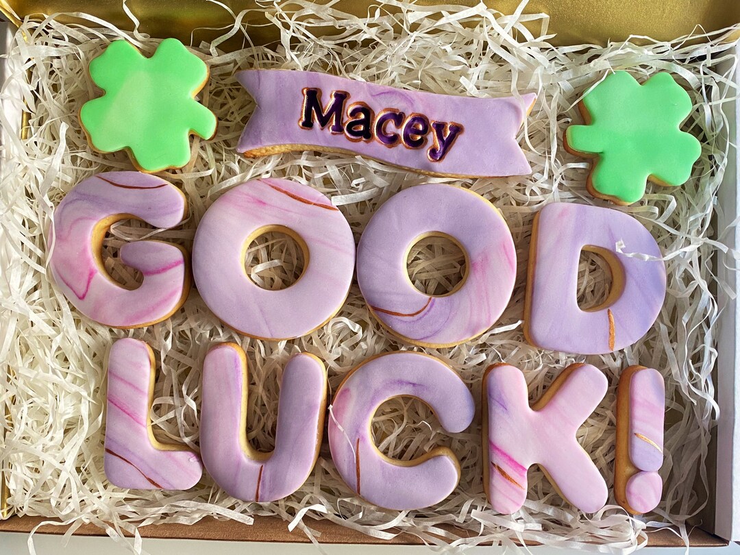 Good Luck Personalised Cookies Good Luck Gift Best of Luck New Job ...
