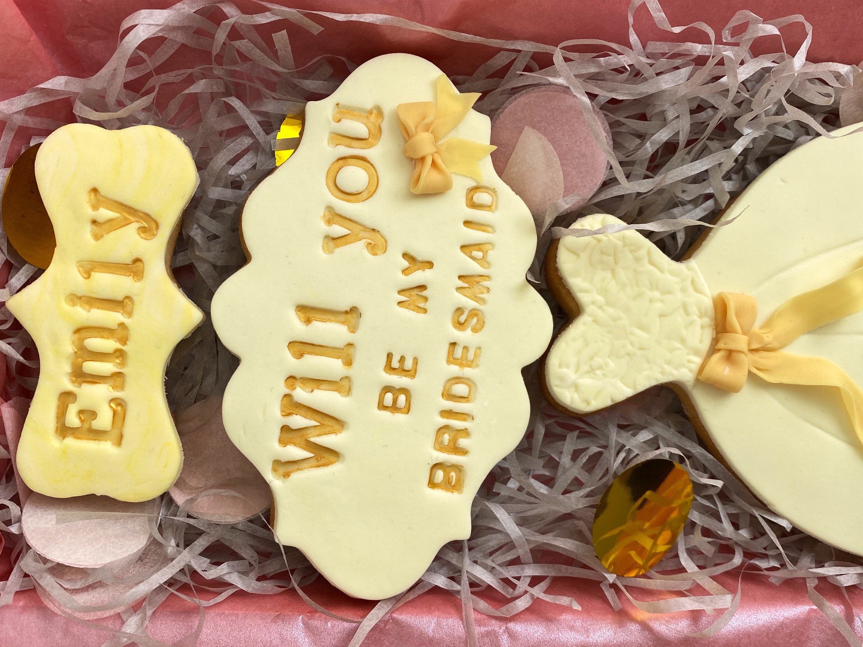 Bridesmaid Proposal Cookies /bridesmaid Proposal Biscuits/ - Etsy UK