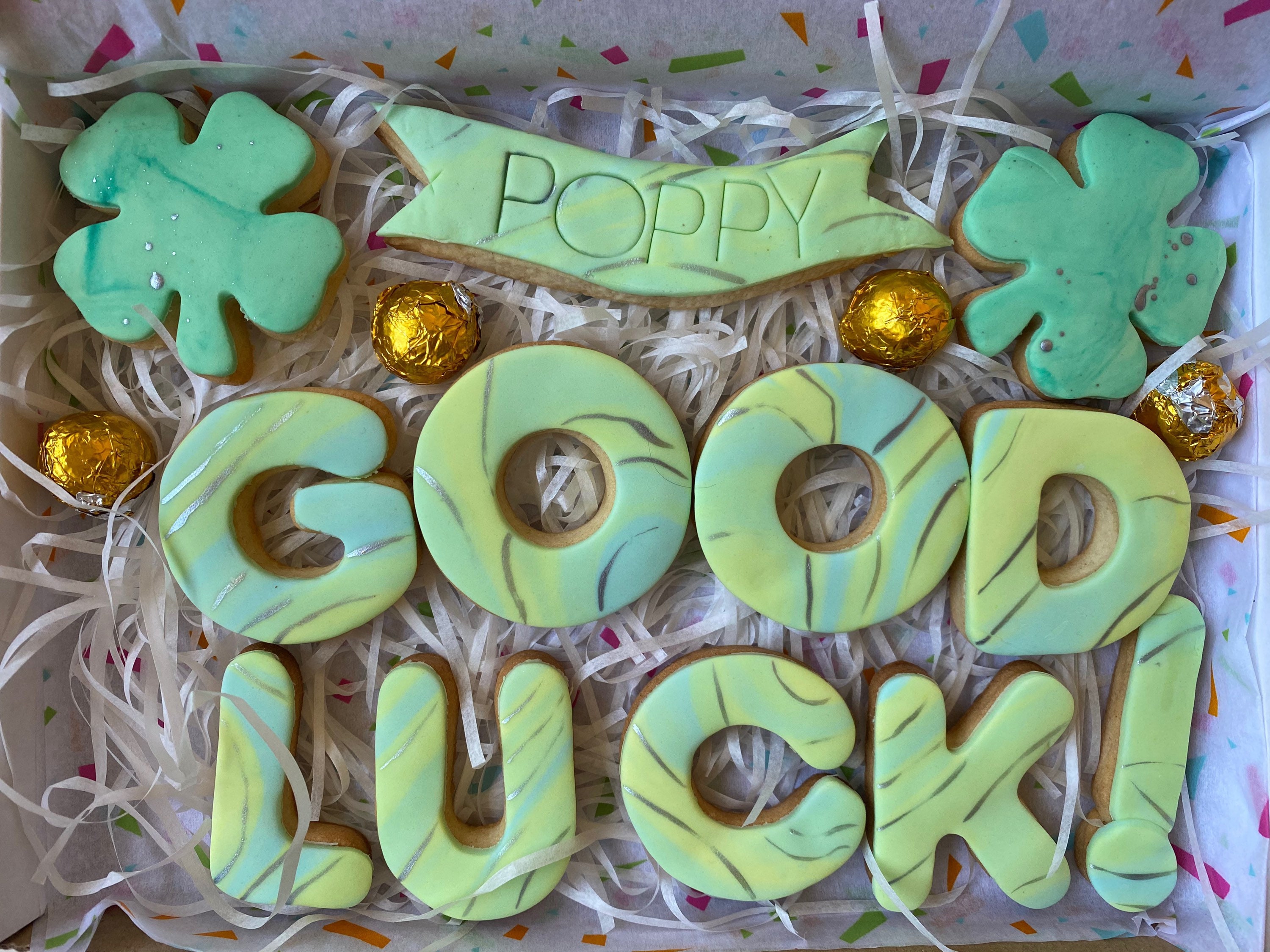 Good Luck Personalised Cookies Good Luck Biscuits Best of | Etsy UK