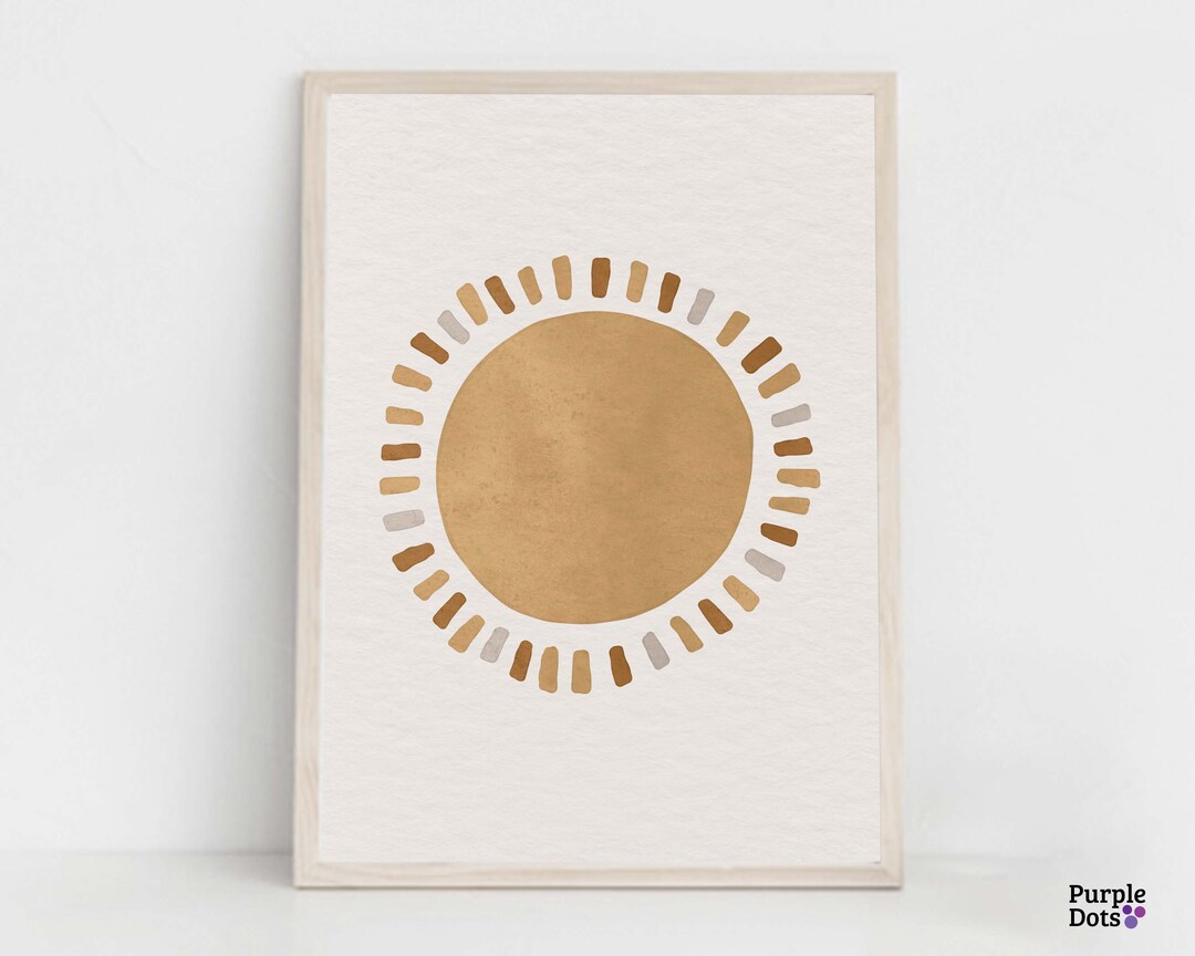 Boho Sun Nursery Print Sunshine Toddler Bedroom Decor Modern - Etsy