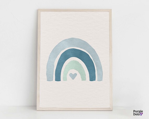 Boho Rainbow Nursery Poster Bohemian Kids Room Decoration - Etsy