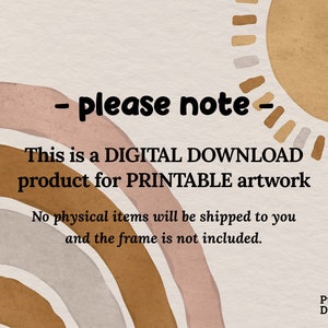 Boho Stars Art Print, Mid Century Modern Kids Printable Wall Art ...